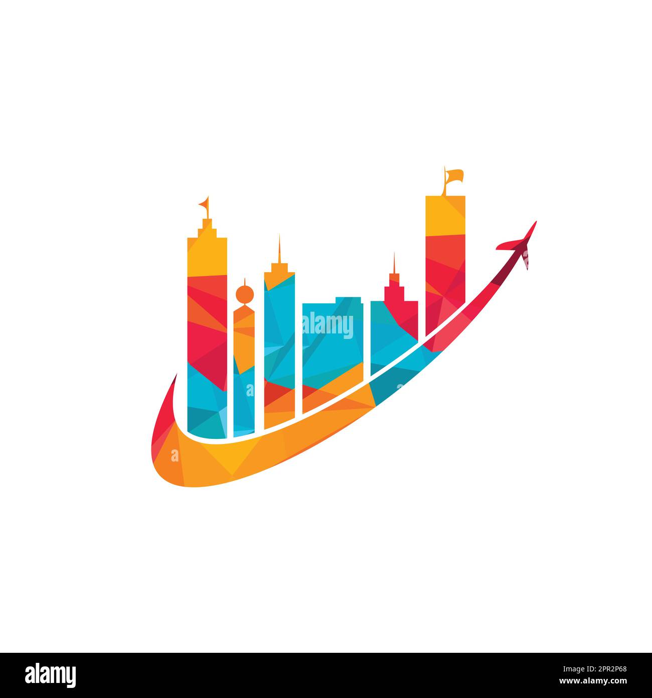 City travel vector logo design. Travel town logo icon design Stock ...