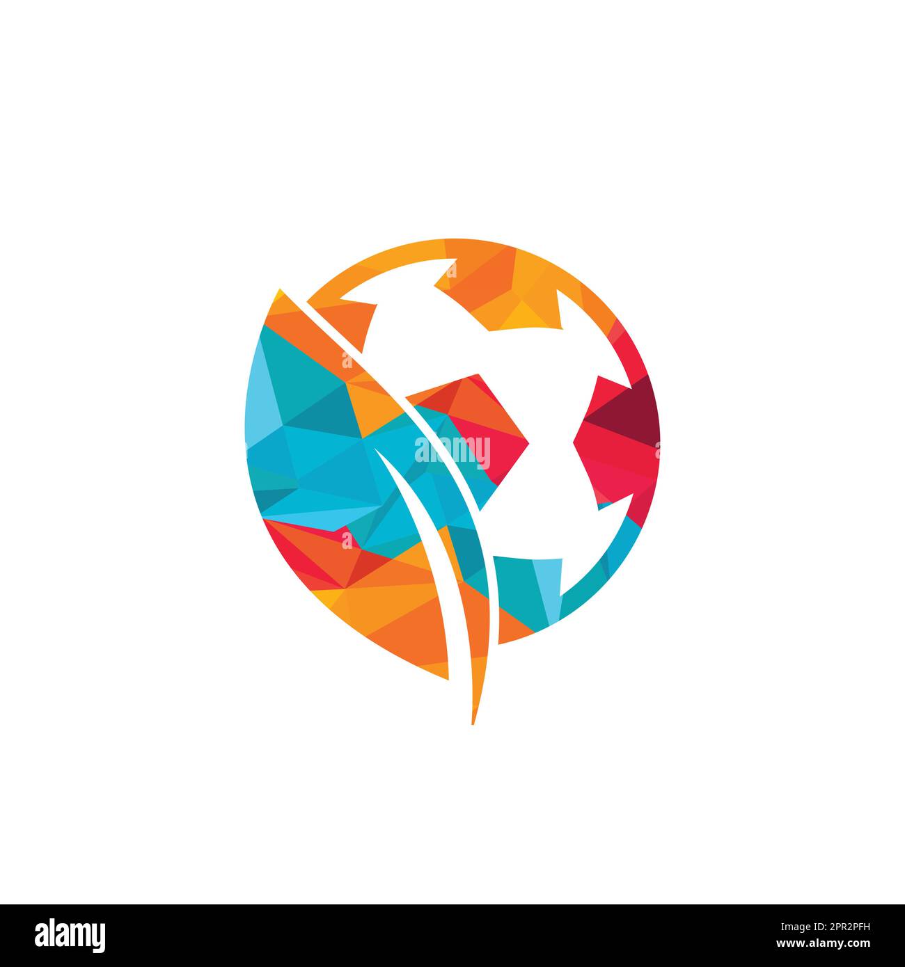 Soccer and leaf vector logo design. Unique football and organic ...