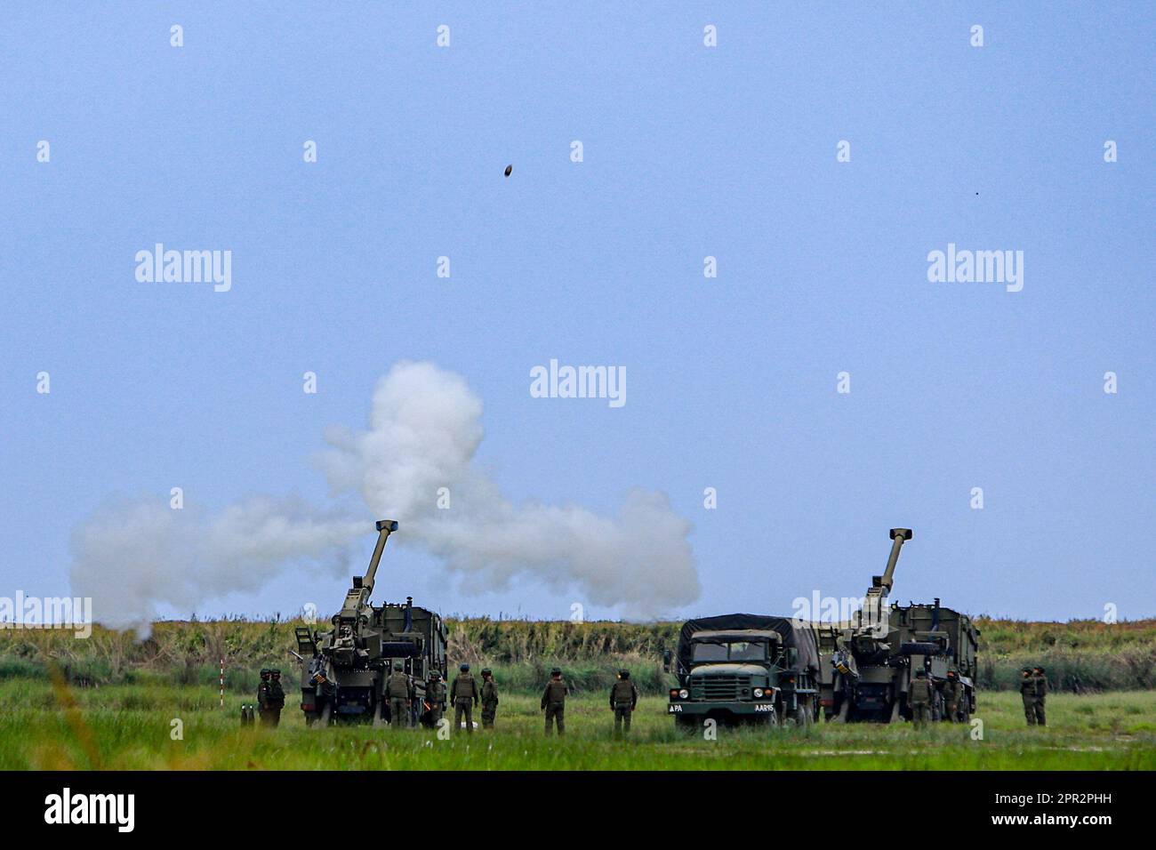 San Miguel, Zambales, The Philippines. 26th Apr, 2023. An artillery ...