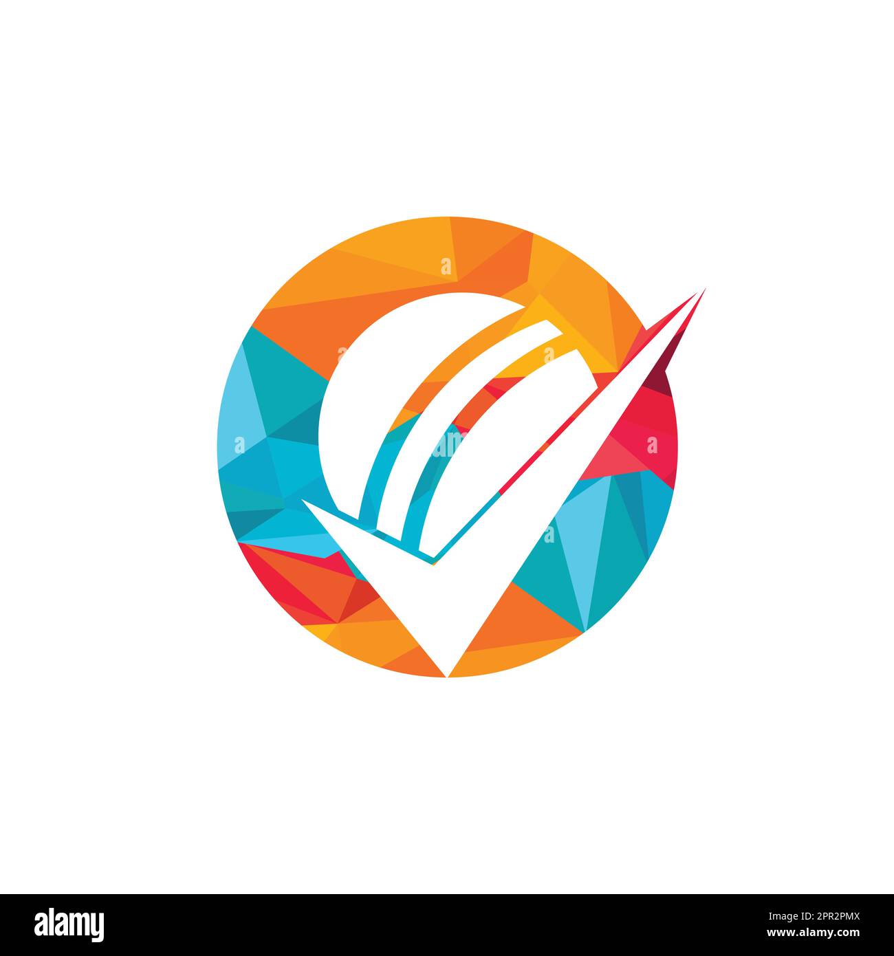 Check Cricket vector logo design. Cricket ball and tick icon logo Stock ...
