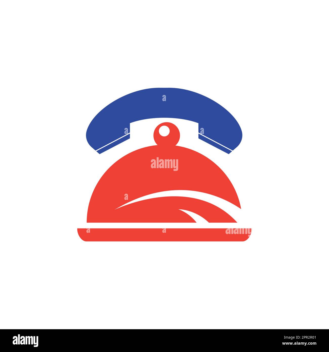 Call food vector logo design. Food delivery service logo concept Stock ...