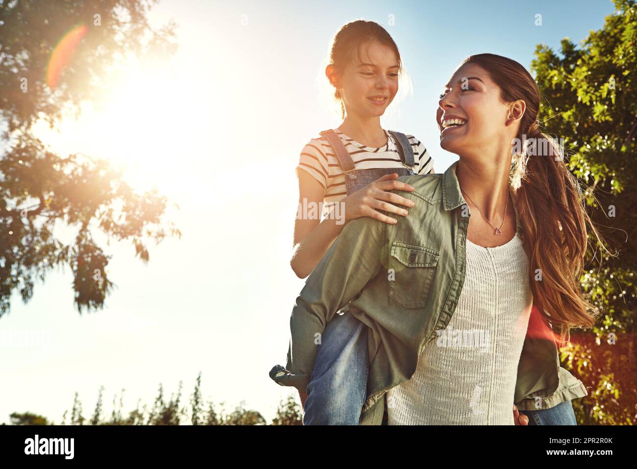 Ensuring she grows up with fun moments and memories. a mother and her daughter bonding together ...