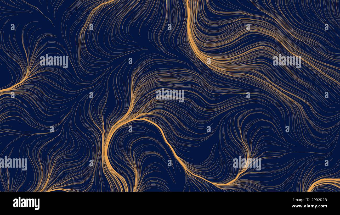 Dark blue abstract concept background. Backdrop with modern beige ...