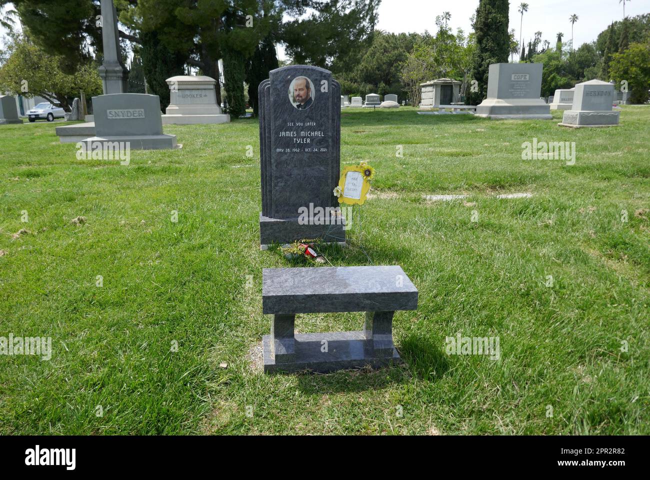 Los Angeles, California, USA 22nd April 2023 Actor James Michael Tyler Grave at Hollywood ...