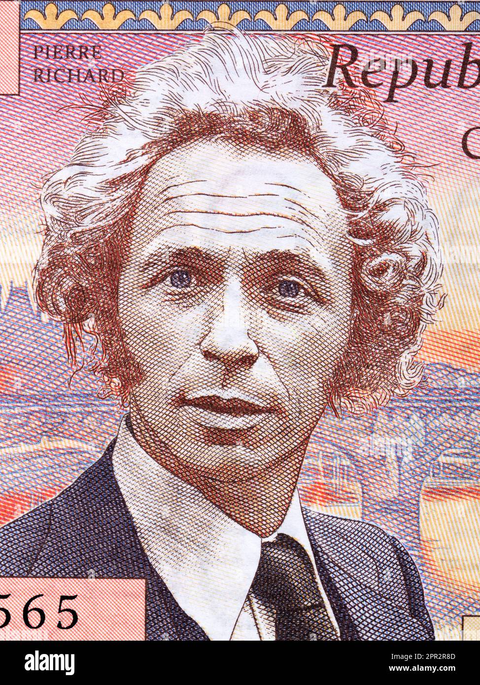 Pierre Richard a portrait from French money Stock Photo - Alamy