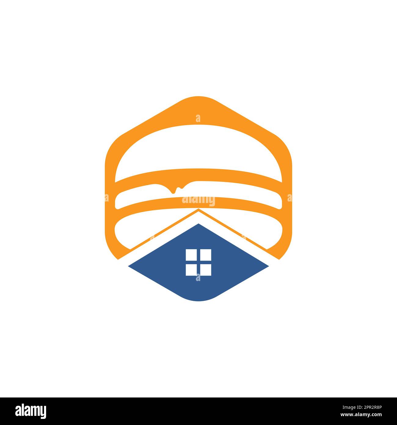 Burger house vector logo design. American classic burger house logo ...