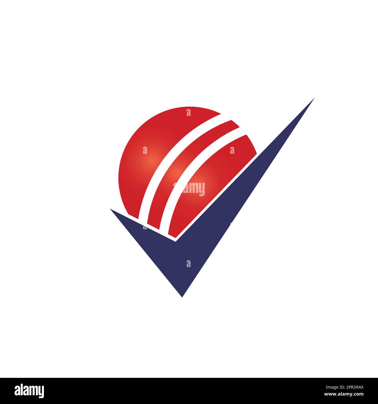 Check Cricket vector logo design. Cricket ball and tick icon logo Stock ...