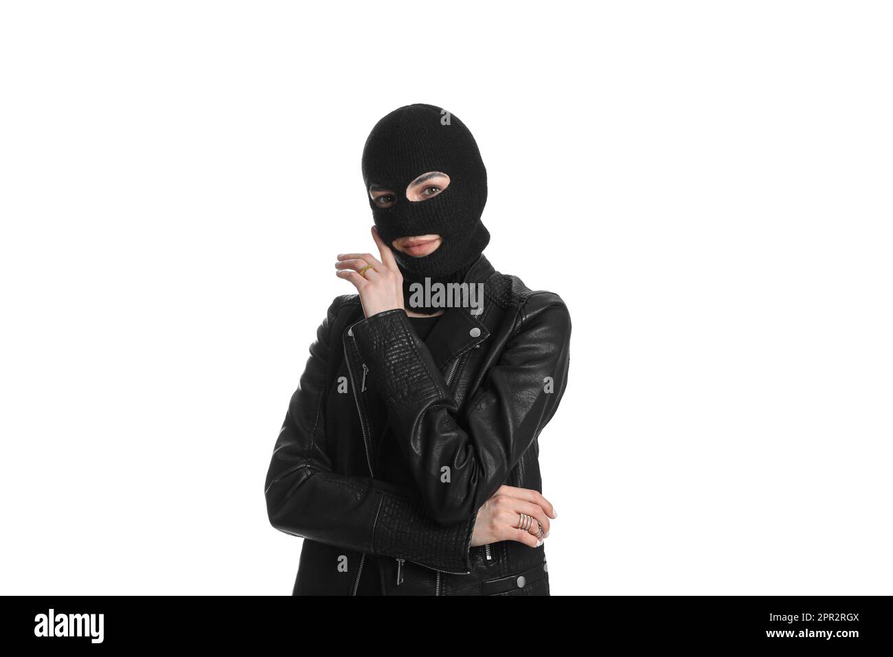 Woman wearing balaclava hi-res stock photography and images - Alamy