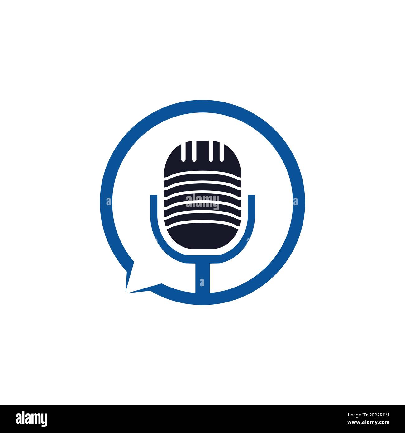 Podcast talk vector logo design. Chat logo design combined with podcast ...