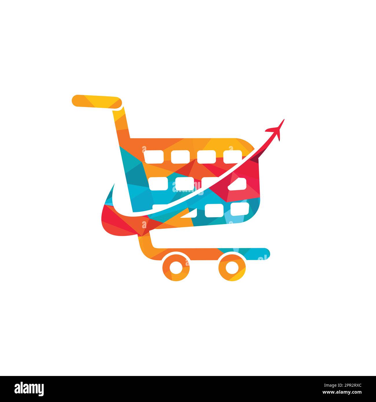 Travel cart vector logo design. Travel Shop logo design template Stock ...