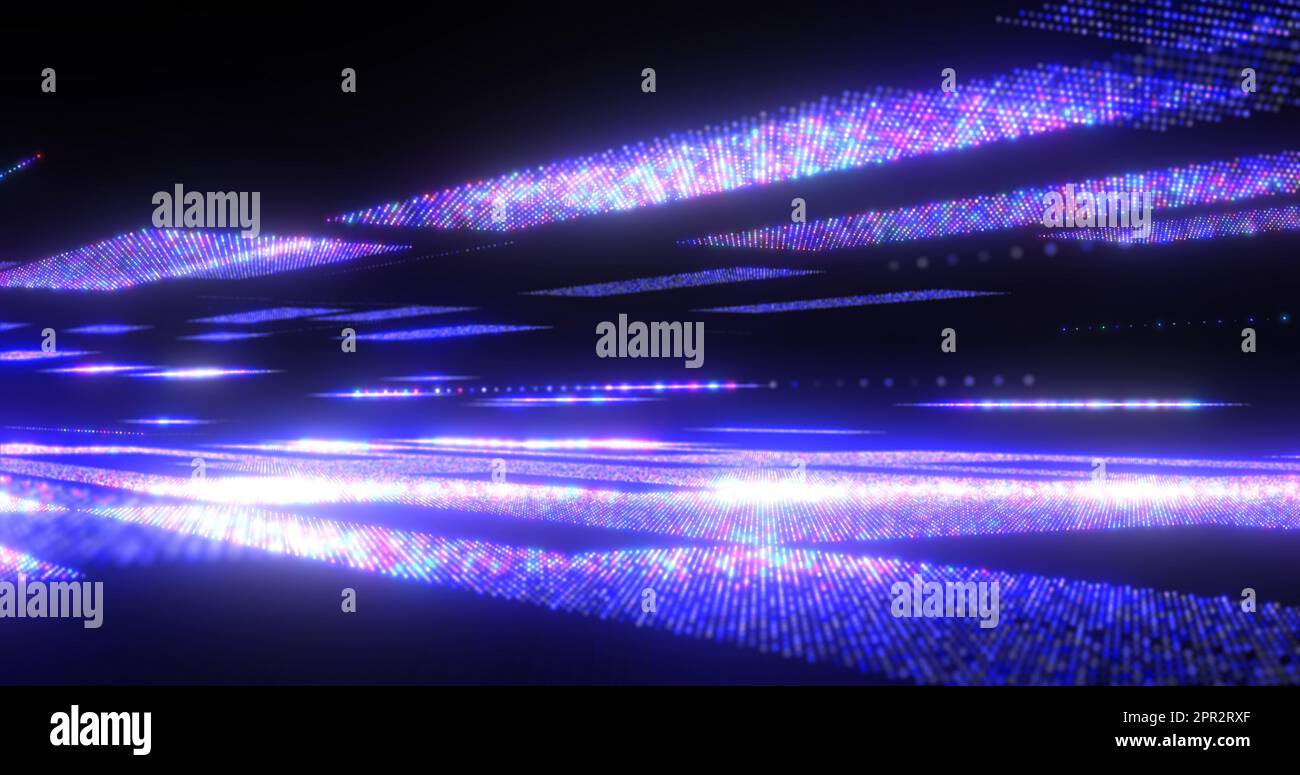 Abstract background blue from futuristic hi-tech rectangles of pixel ...