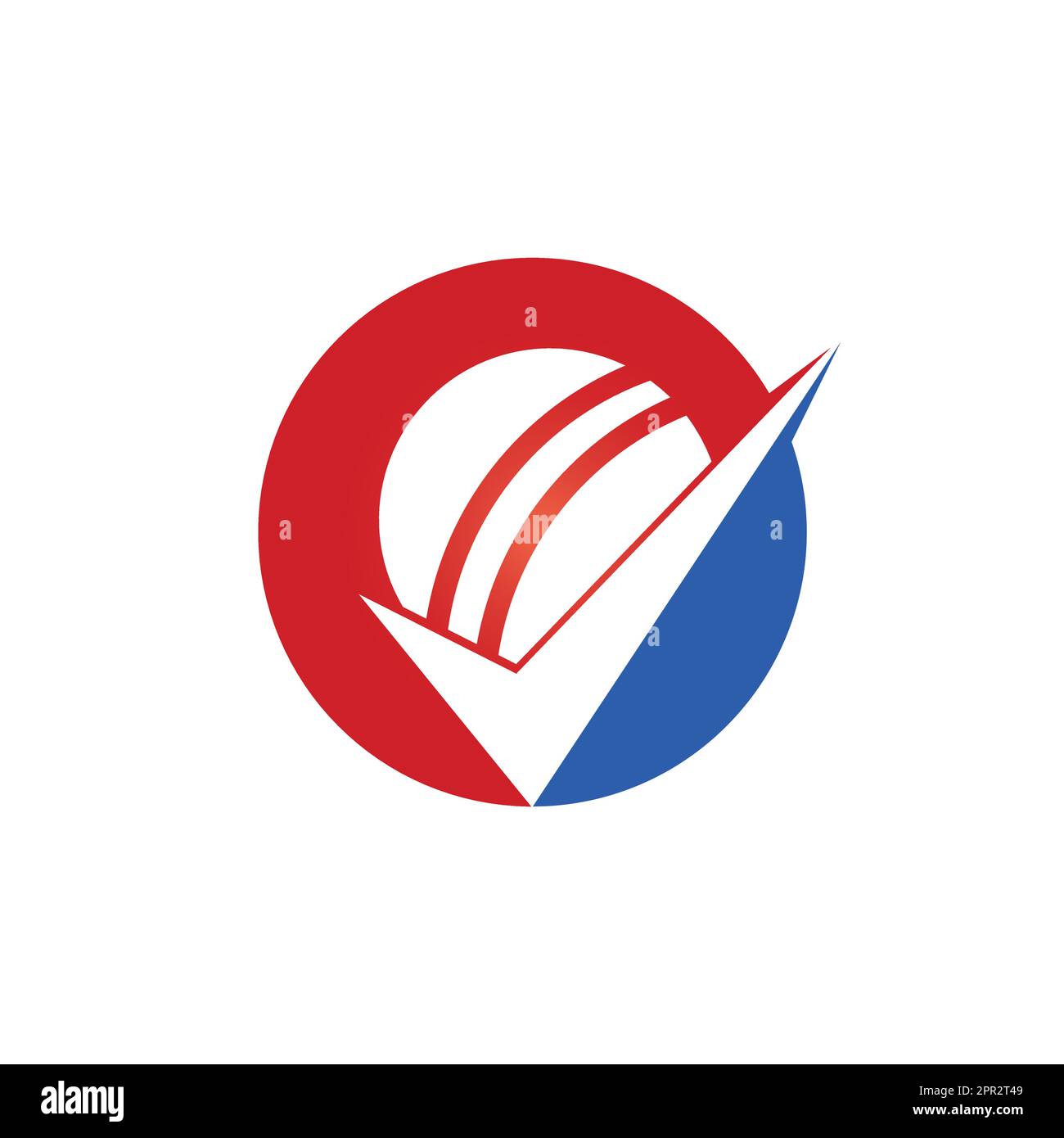 Check Cricket vector logo design. Cricket ball and tick icon logo Stock ...