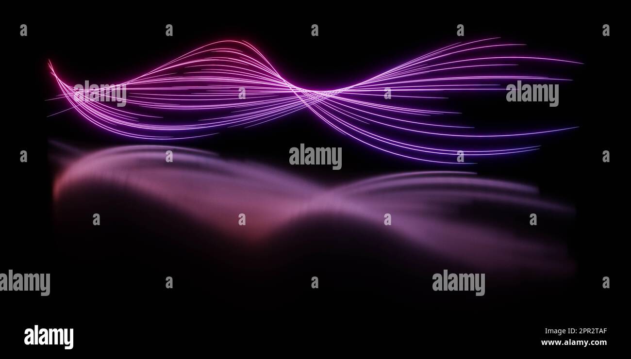 Photo of a powerful light wave 3d render illustration Stock Photo - Alamy