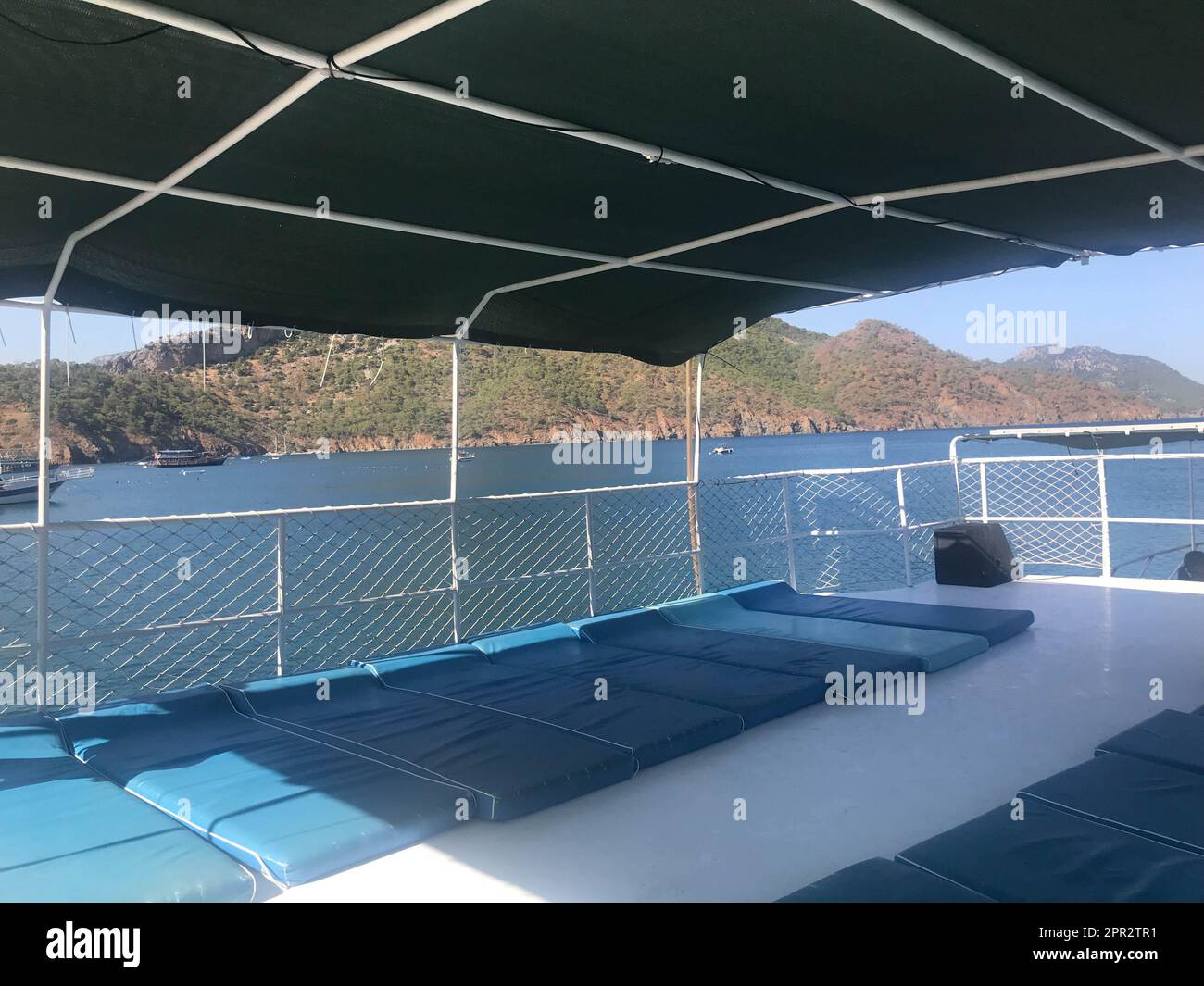 The body of a tourist ship with rest mats Stock Photo - Alamy
