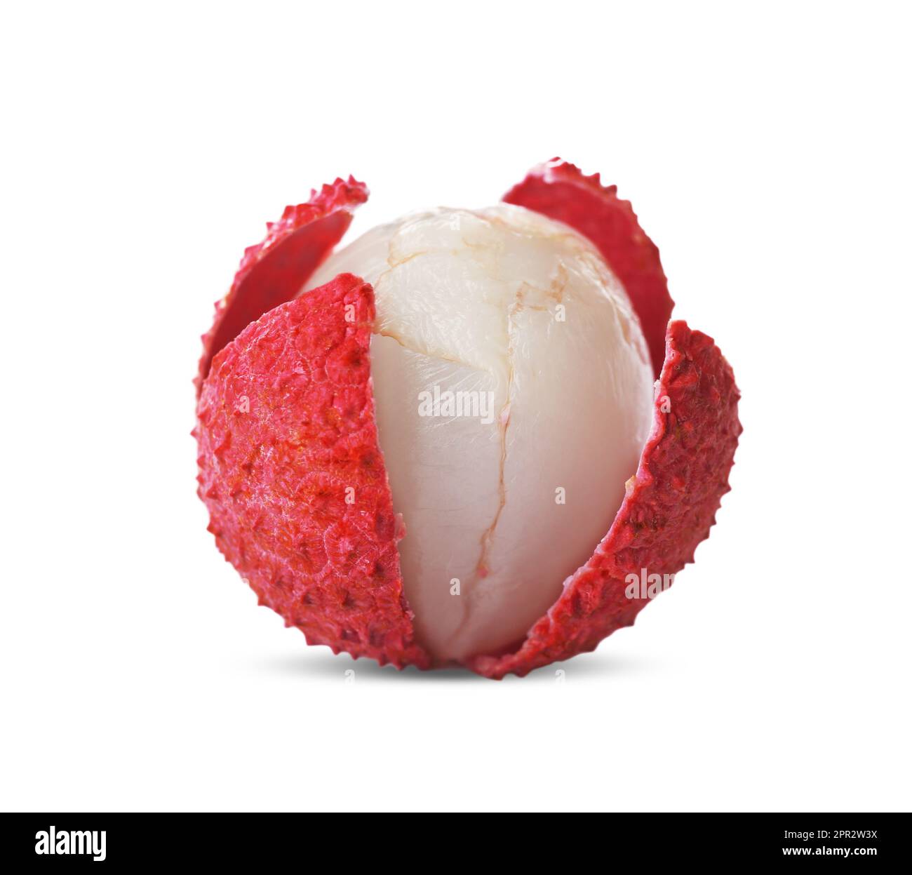 Whole ripe lychee fruit isolated on white Stock Photo - Alamy