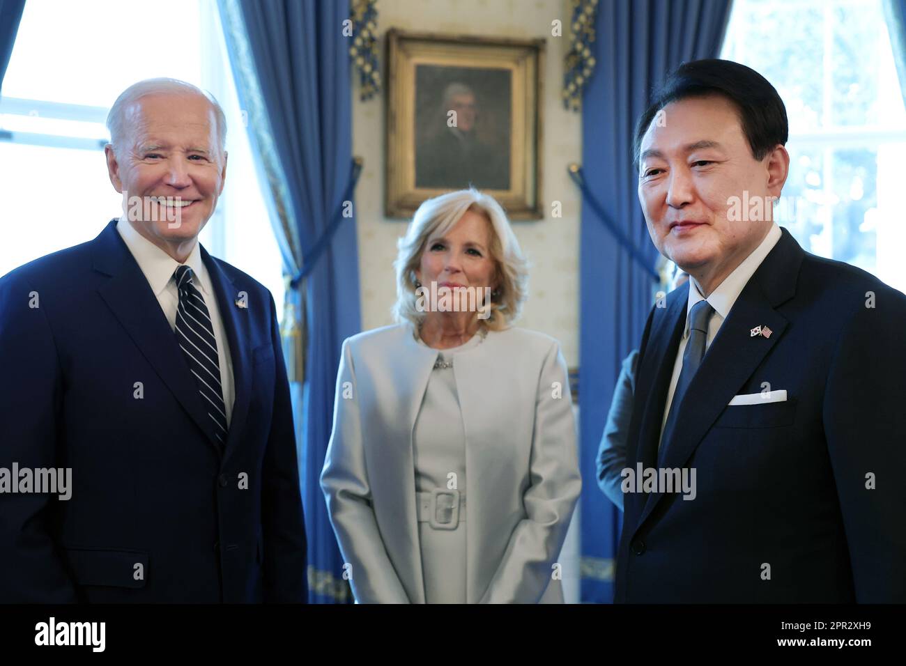 26th Apr, 2023. Yoon-Biden talks South Korean President Yoon Suk Yeol ...