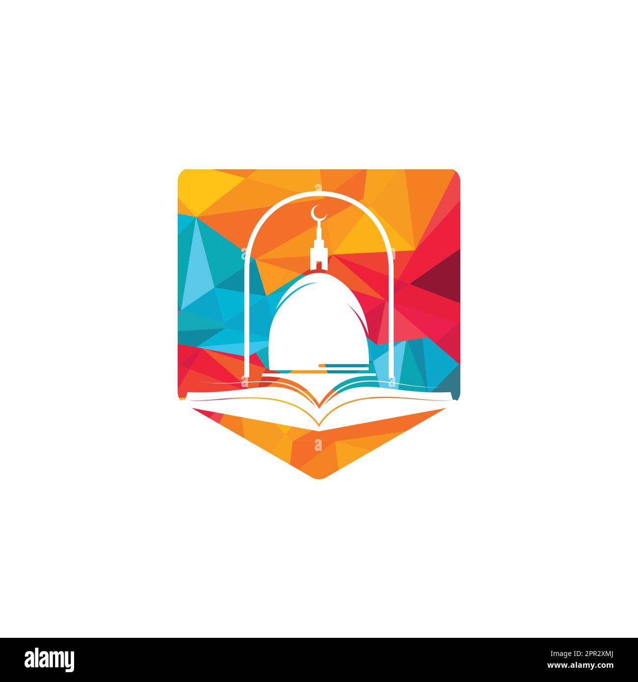 Islamic school vector logo design. Muslim learning logo template Stock ...