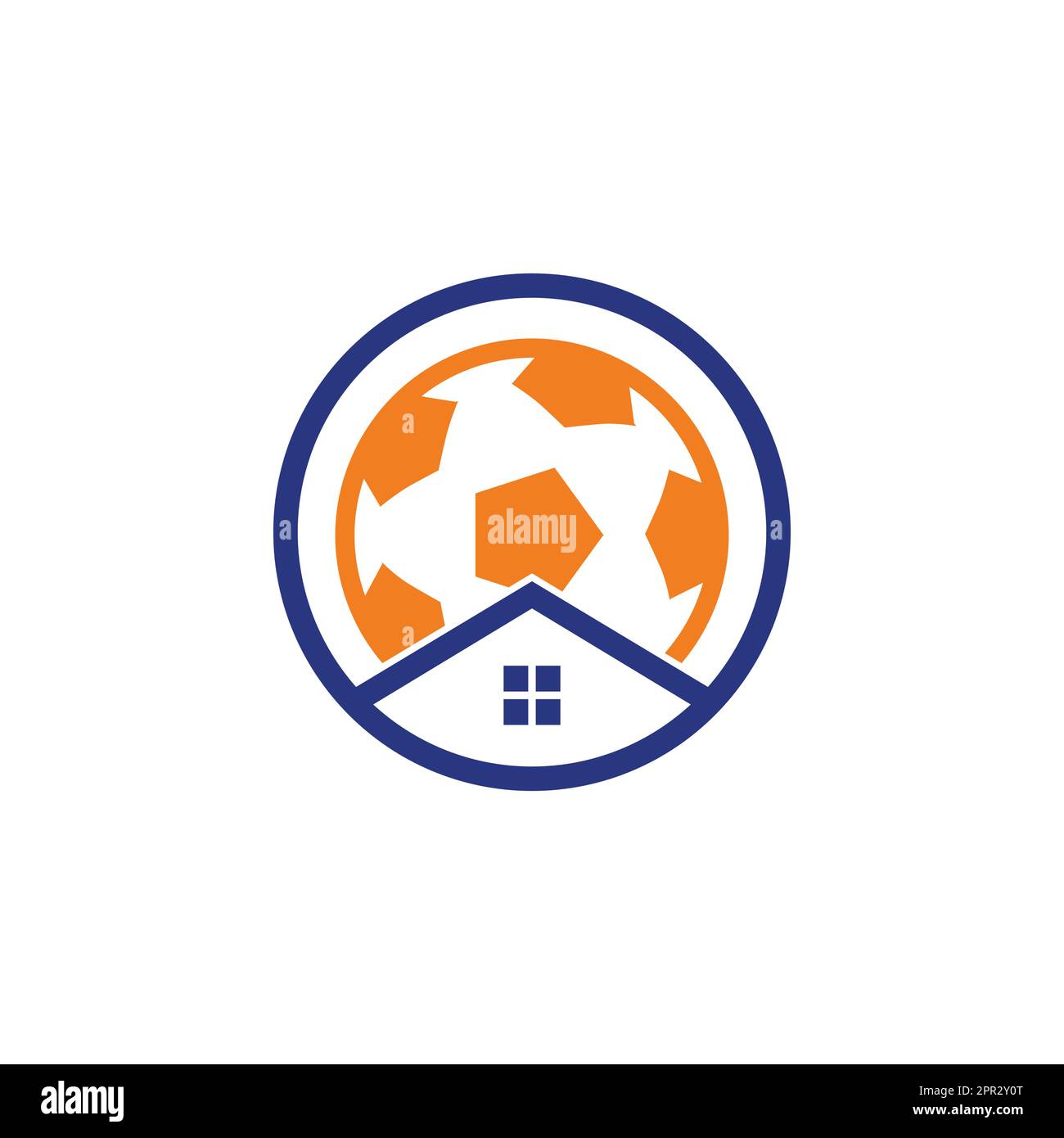Soccer home vector logo design. Soccer place logo concept Stock Vector ...