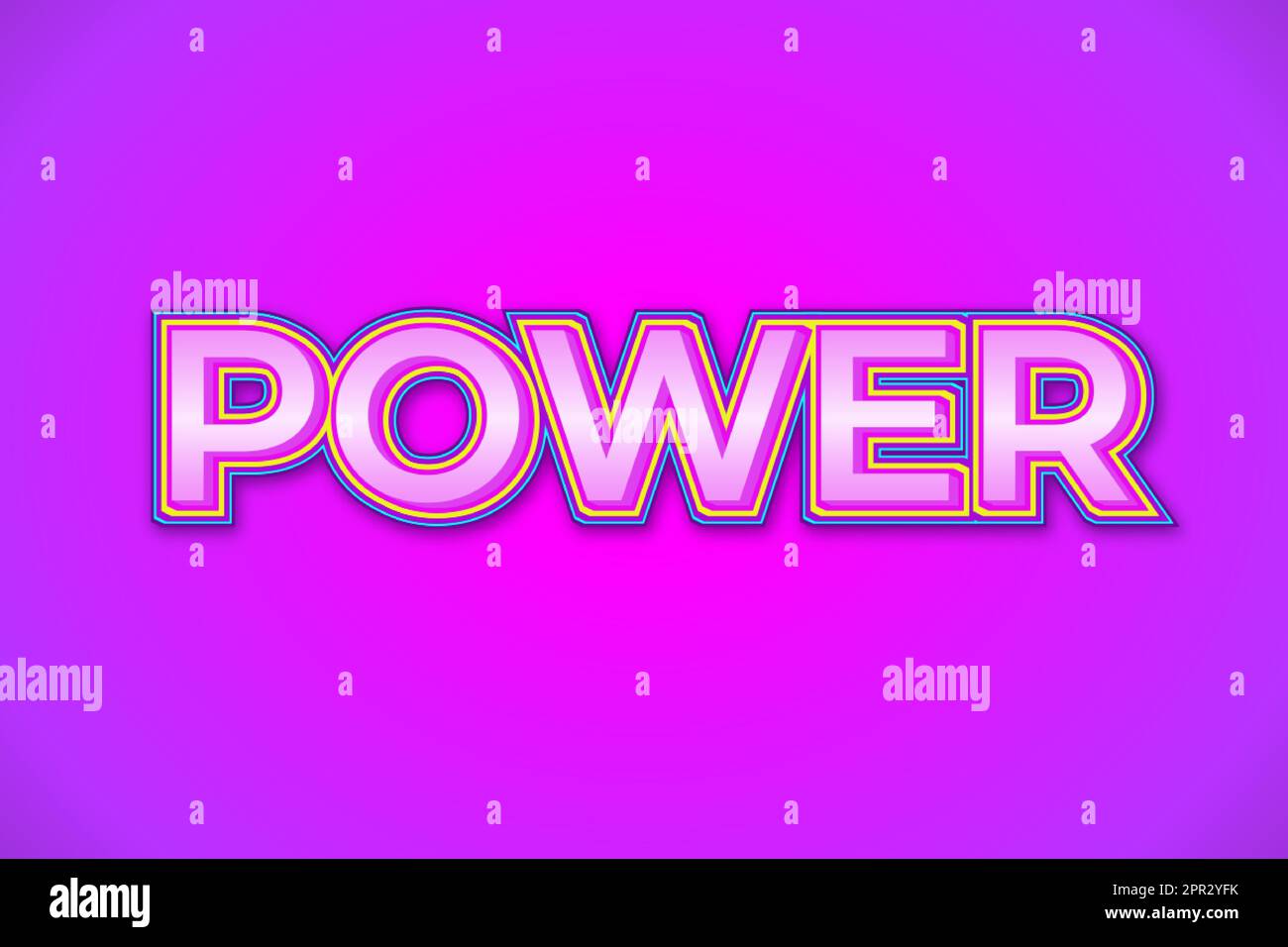 text effects Power Stock Vector Image & Art - Alamy