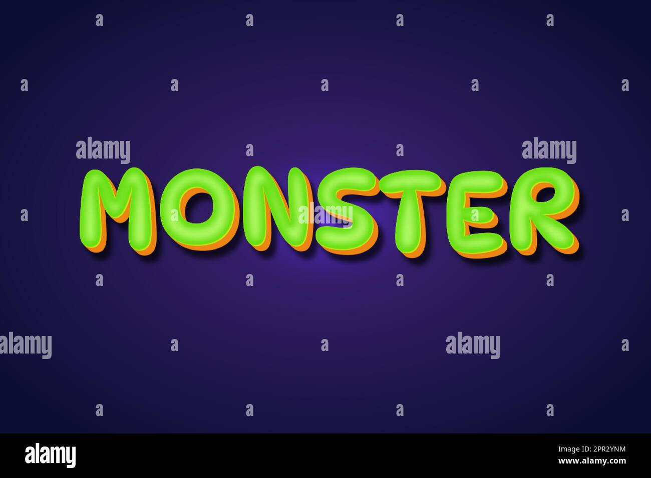 text effects Monster Stock Vector Image & Art - Alamy
