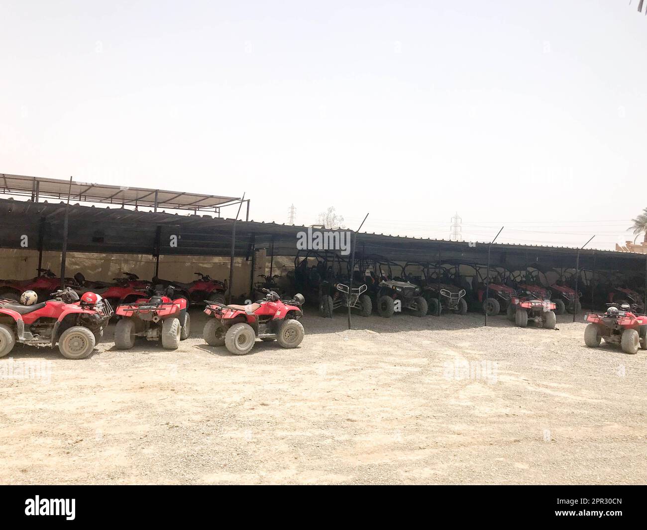 Many four-wheeled powerful fast off-road four-wheel drive ATVs ...