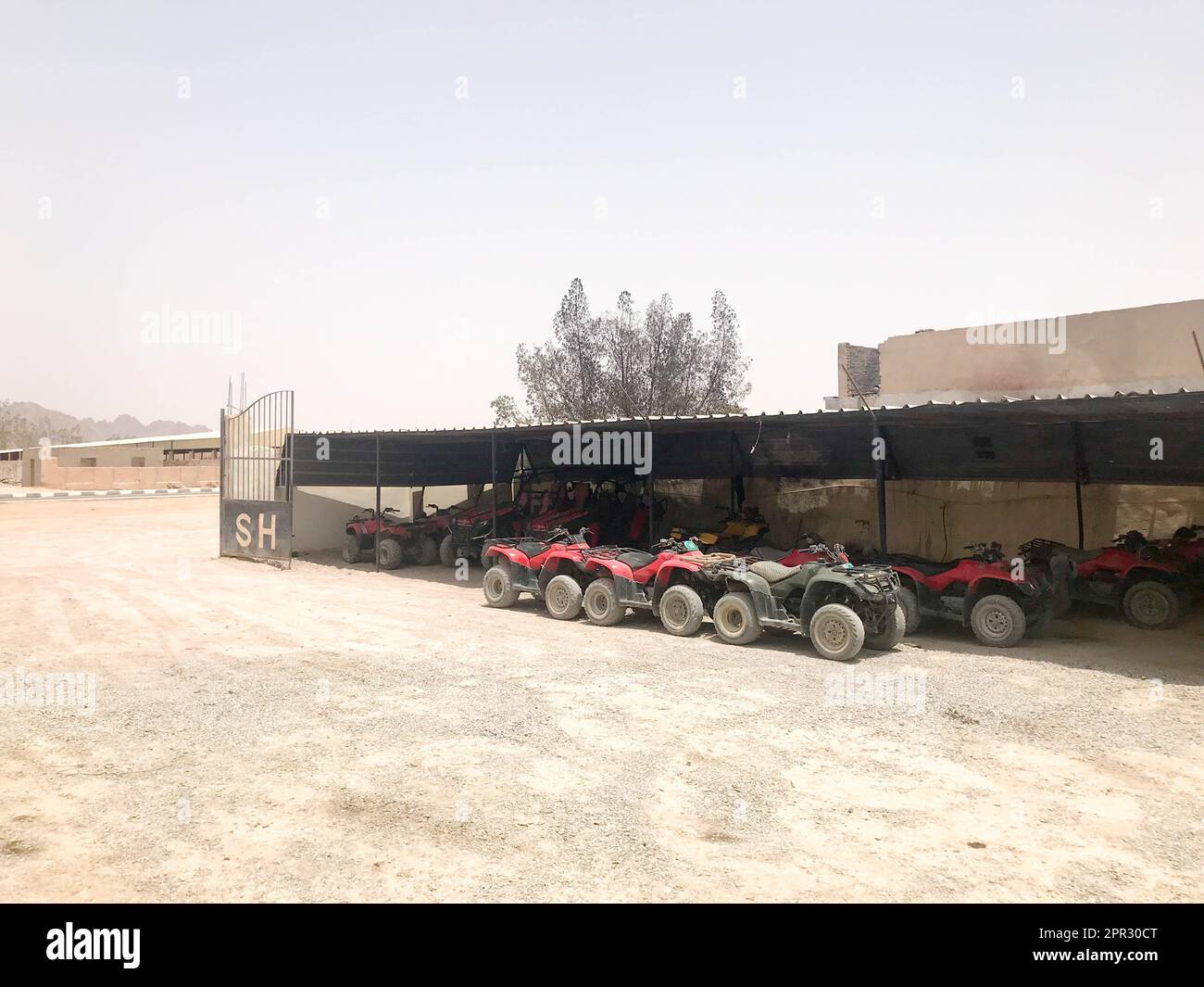 Many four-wheeled powerful fast off-road four-wheel drive ATVs ...