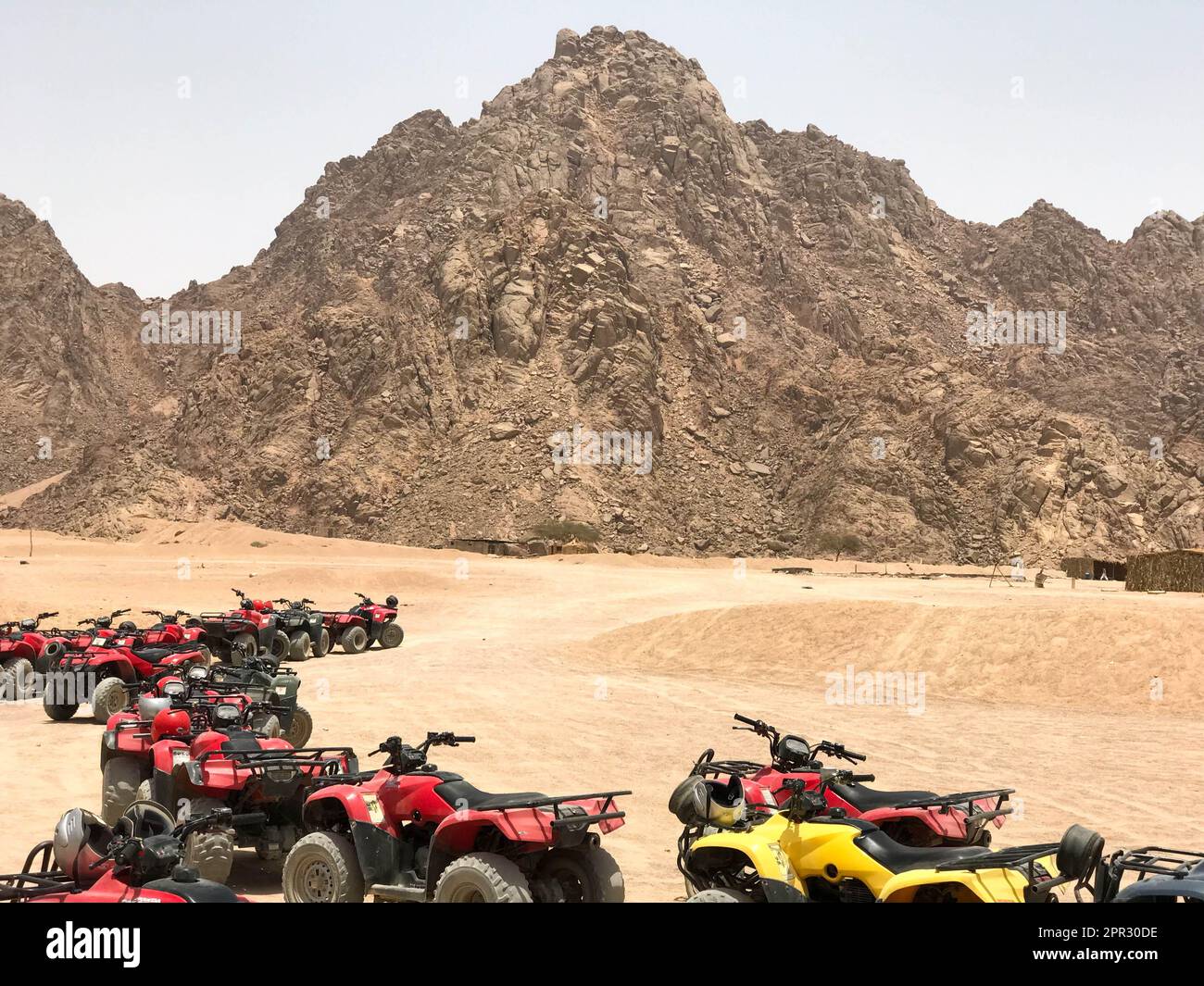 Many four-wheeled powerful fast off-road four-wheel drive ATVs ...