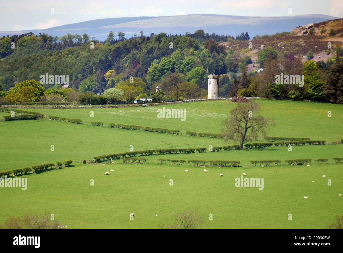 Sharpe's Folly near Rothbury, Northumberland Stock Photo - Alamy
