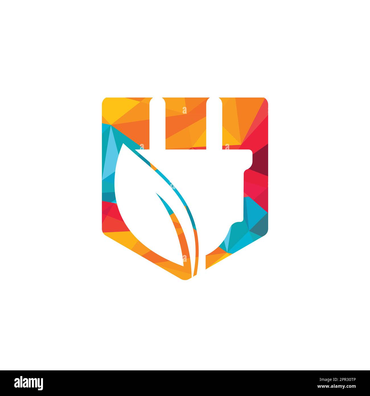 Eco Plug vector logo design. Leaf plug energy logo concept Stock Vector ...