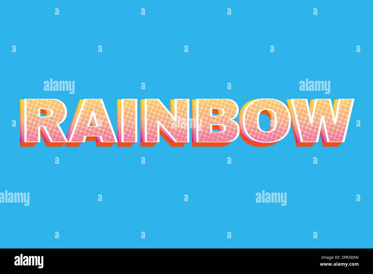 Neon rainbow color glow alphabet hi-res stock photography and images ...