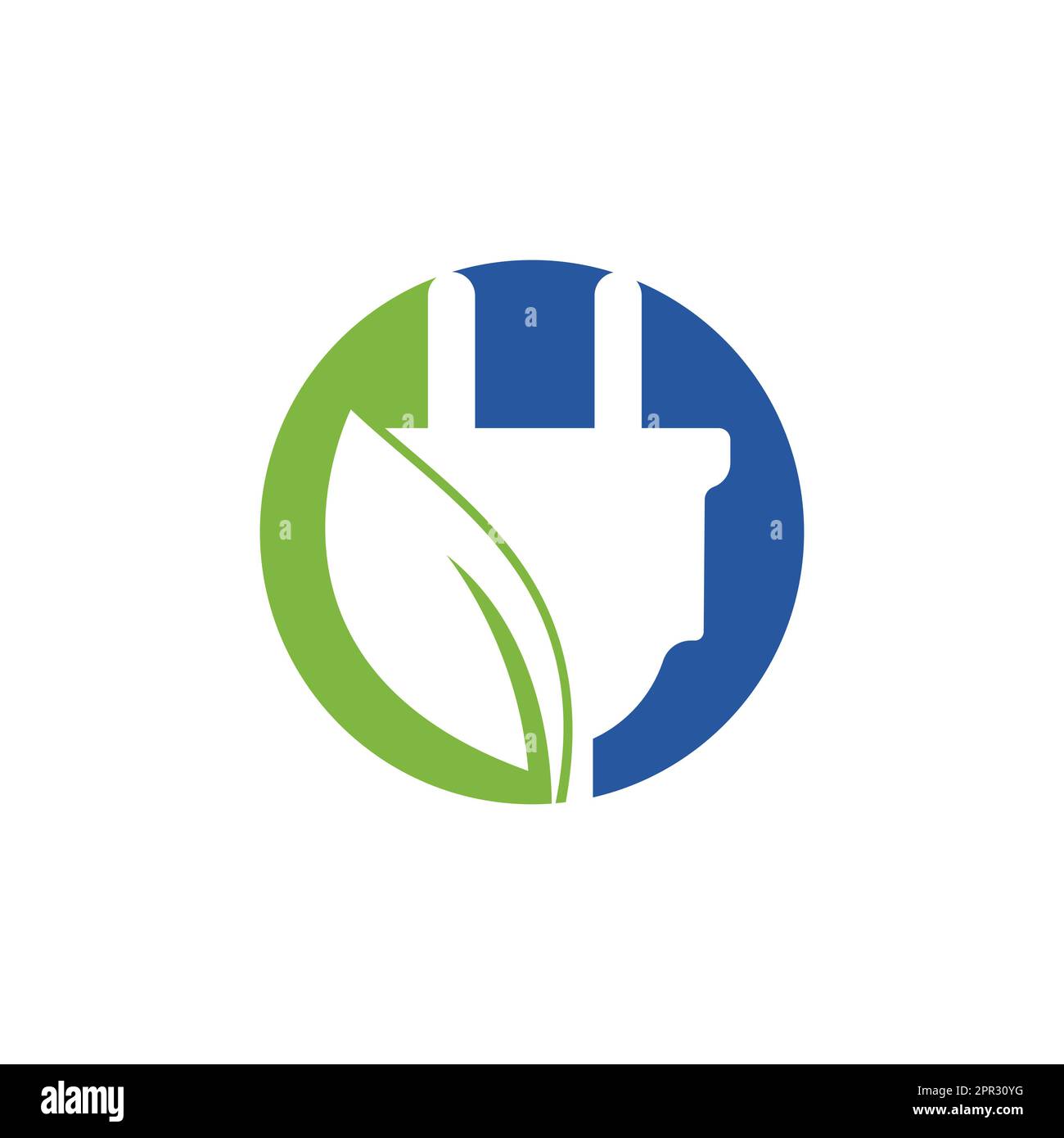 Eco Plug vector logo design. Leaf plug energy logo concept Stock Vector ...
