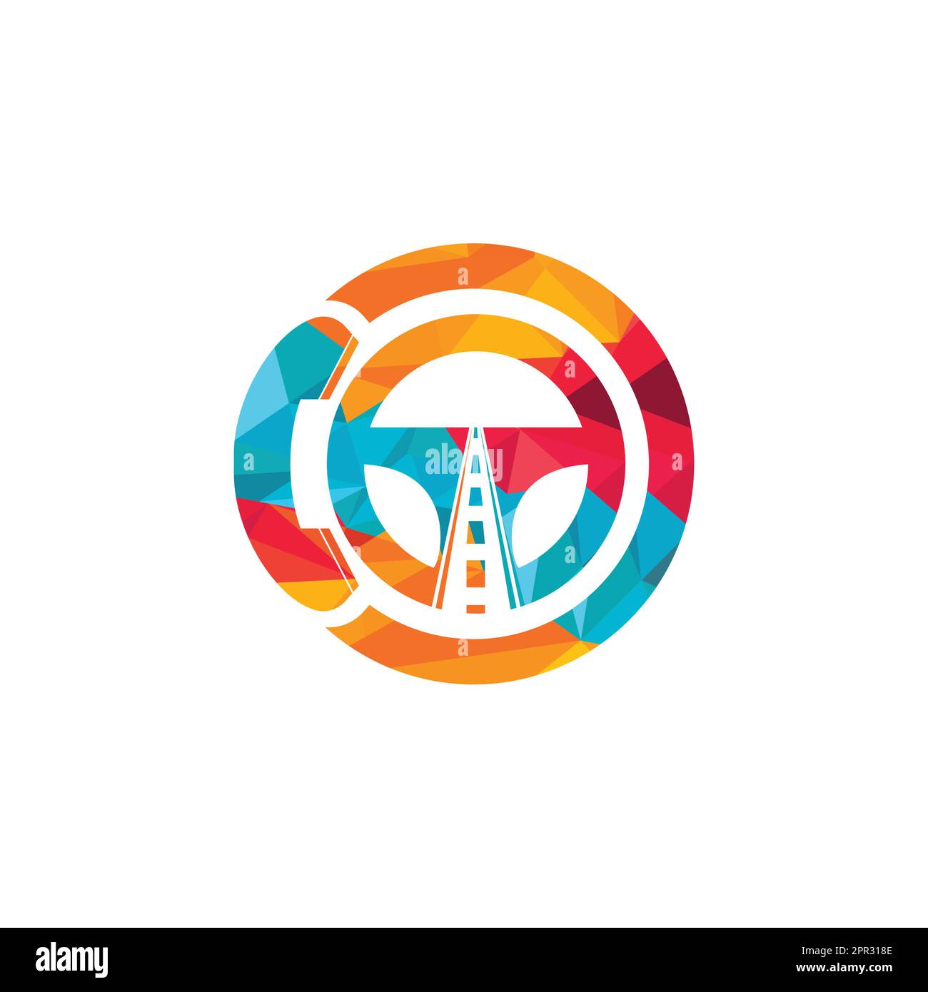 Drive call vector logo design. Steering wheel and phone symbol or icon ...