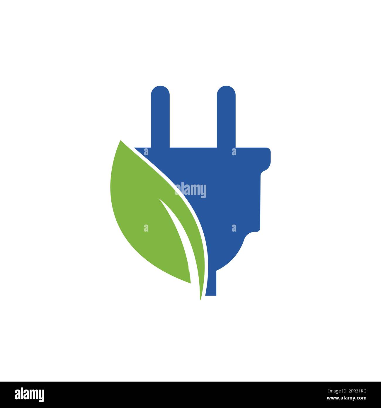 Eco Plug vector logo design. Leaf plug energy logo concept Stock Vector ...