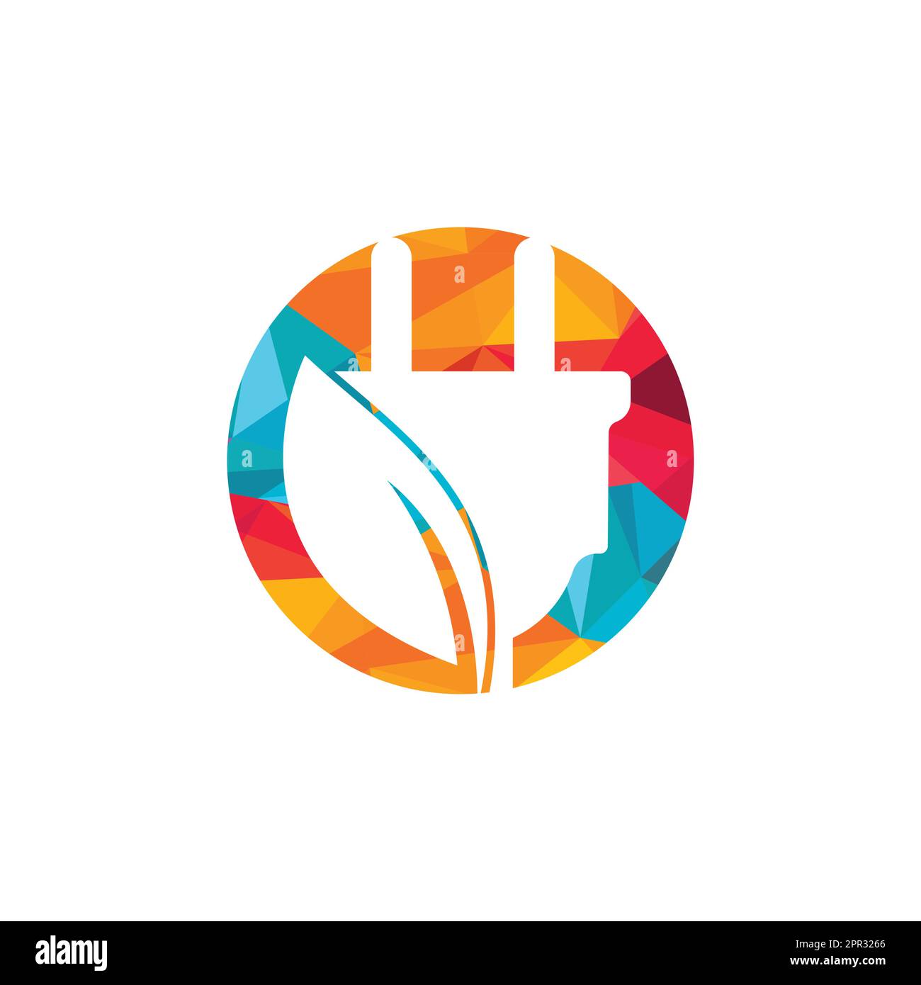Eco Plug vector logo design. Leaf plug energy logo concept Stock Vector ...