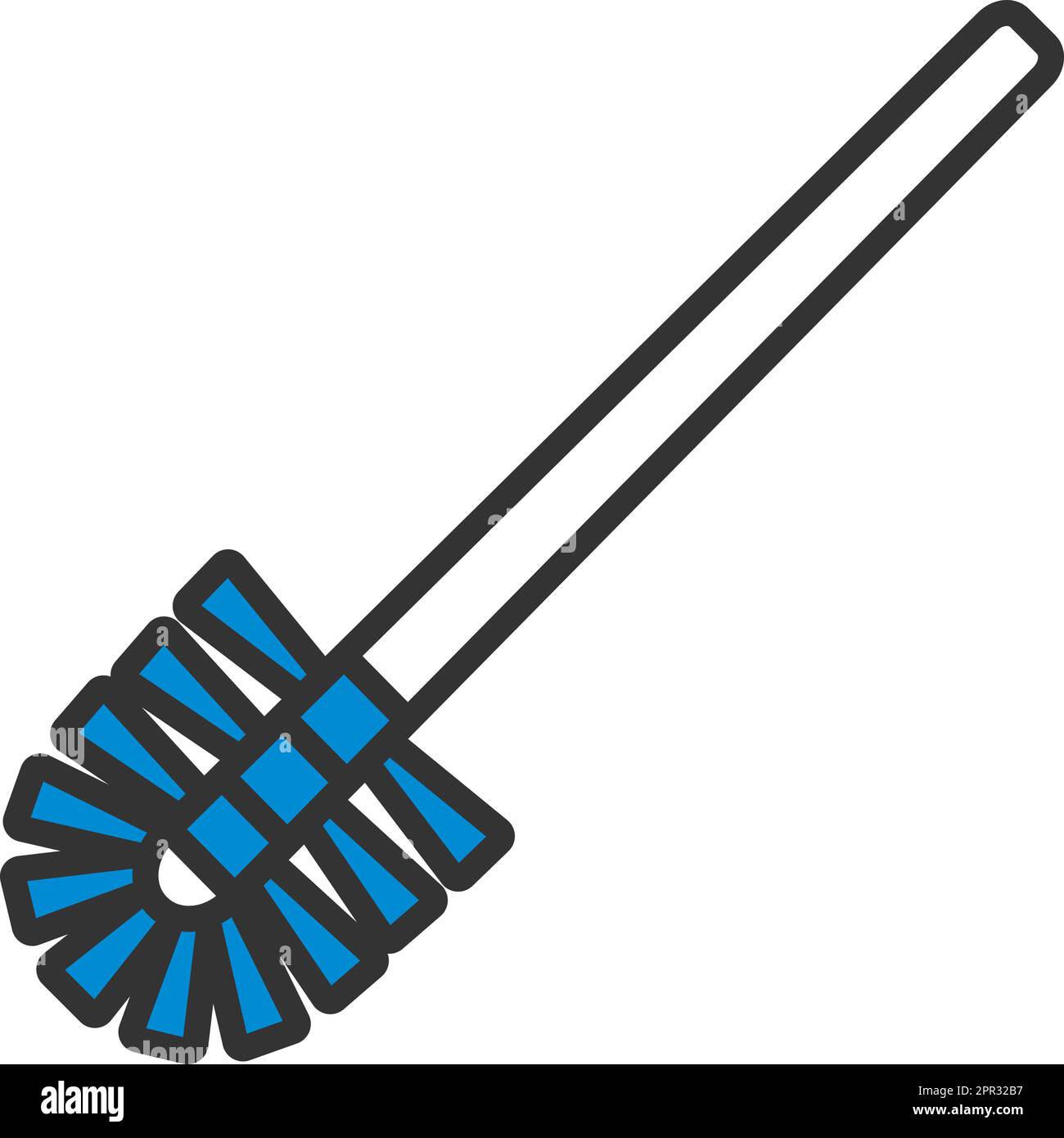 Toilet cleaning line icon Stock Vector Images - Alamy