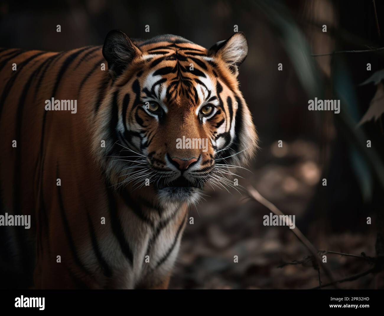 Bengal tiger gaze hi-res stock photography and images - Alamy