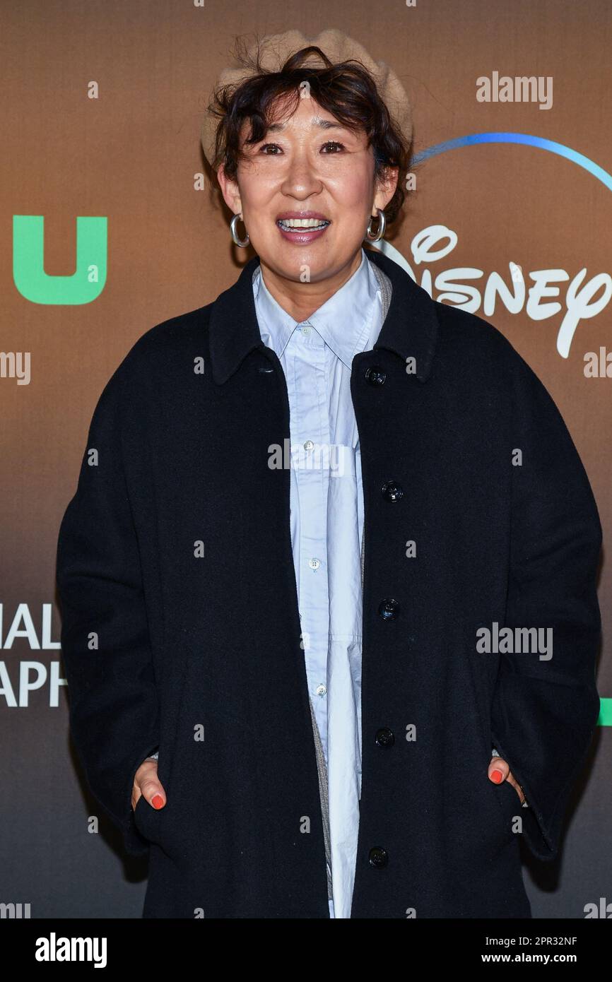 NEW YORK - APRIL 25: Sandra Oh attending the National Geographic ...