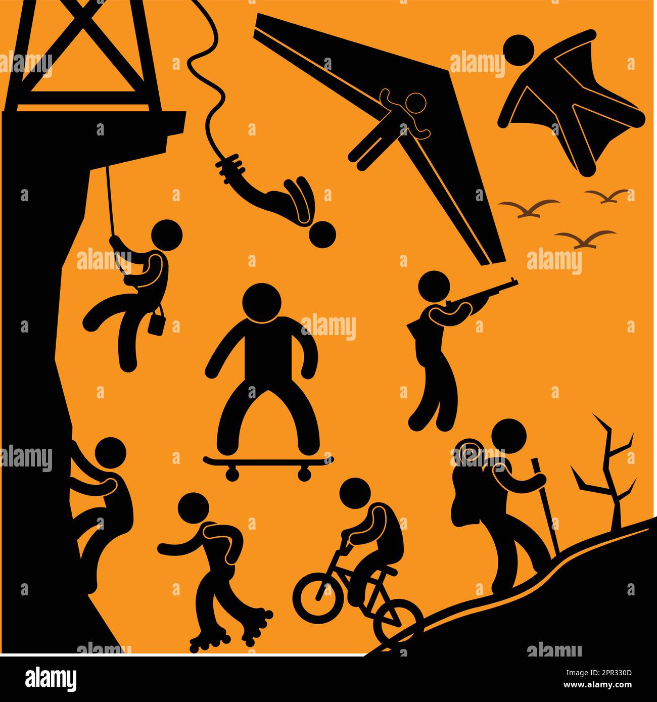 Matchstick men Stock Vector Images - Alamy