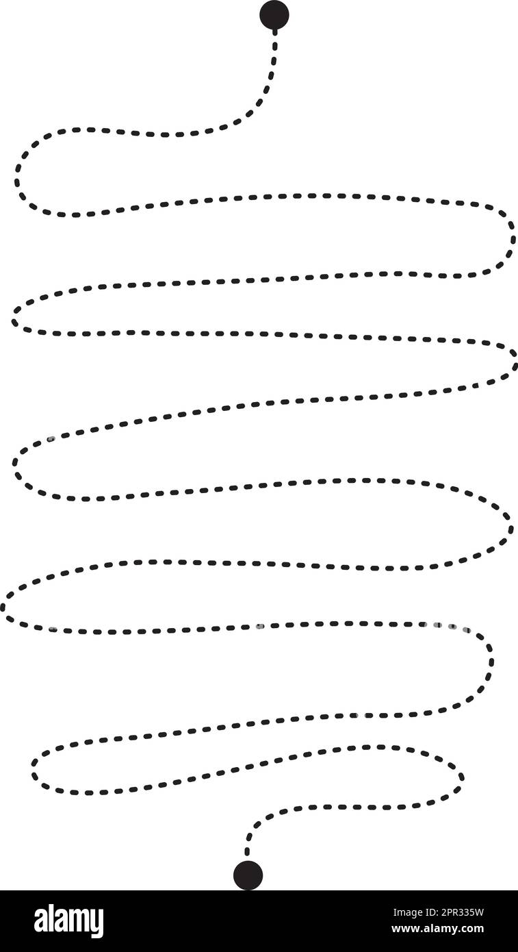 Prewriting tracing lines and curve shapes element for preschool ...