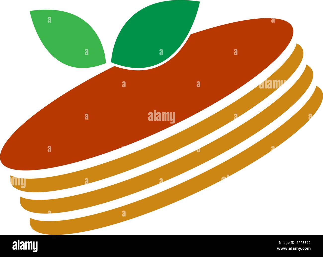 Pancake outline icon food Cut Out Stock Images & Pictures - Alamy