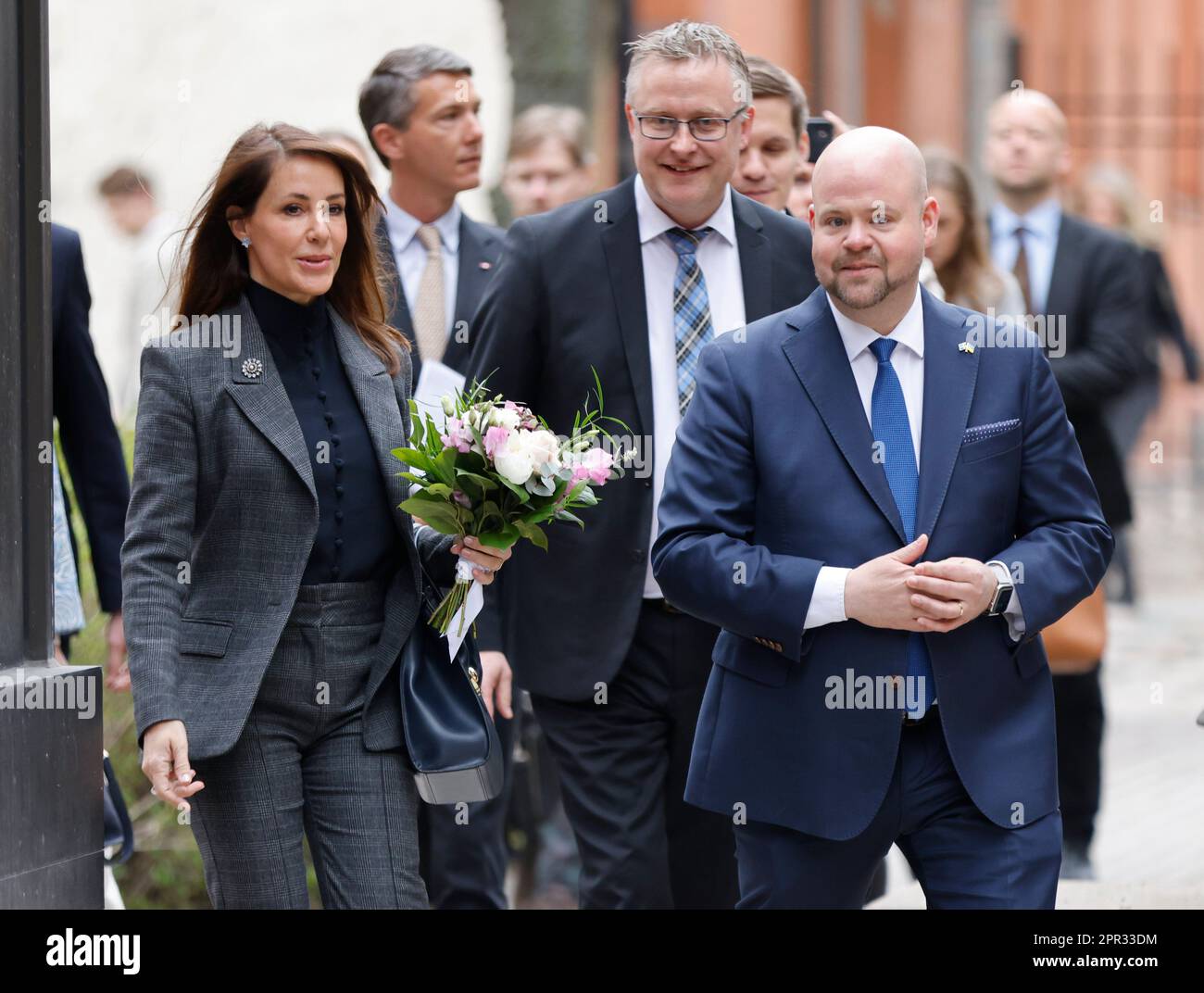 Denmark's Princess Marie, Jacob Jensen, Denmark's Minister for Food, Agriculture and Fisheries ...