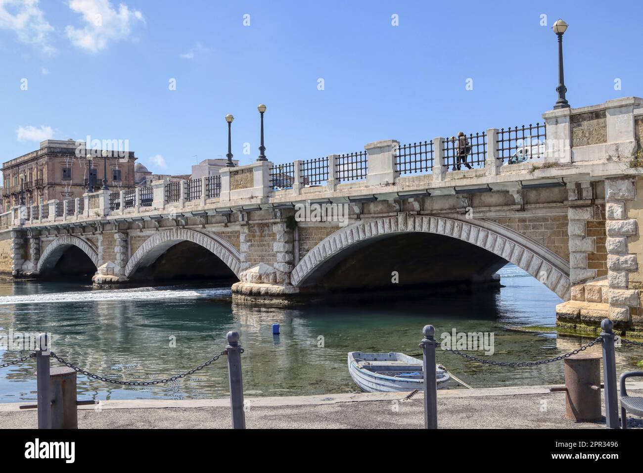 Porta Napoli bridge (also known as Stone Bridge) of Taranto, Puglia ...