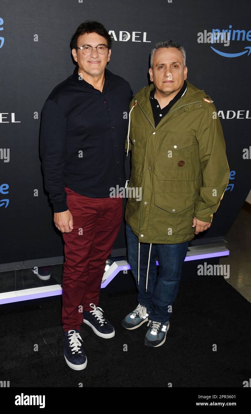 CULVER CITY, CALIFORNIA - APRIL 25: (L-R) Anthony Russo and Joe Russo ...