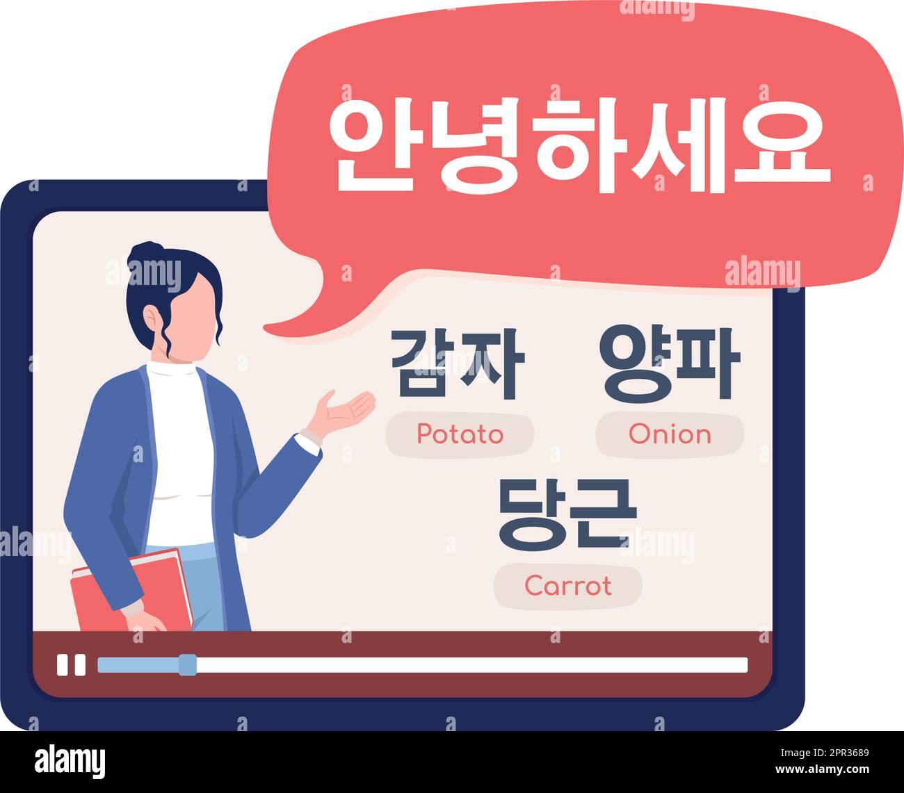 Learn korea language foreign Stock Vector Images - Alamy