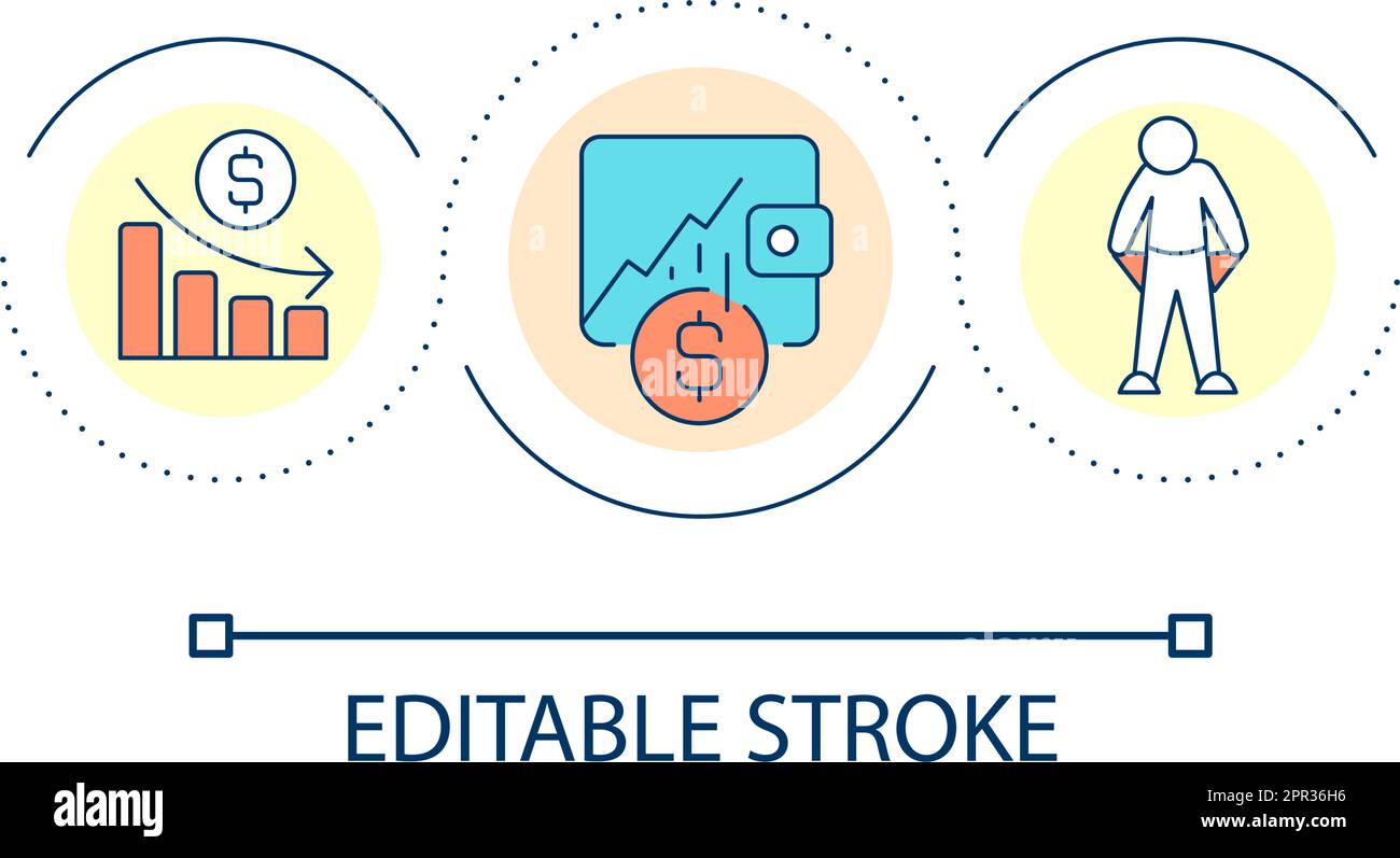 Funds shortage Stock Vector Images - Alamy