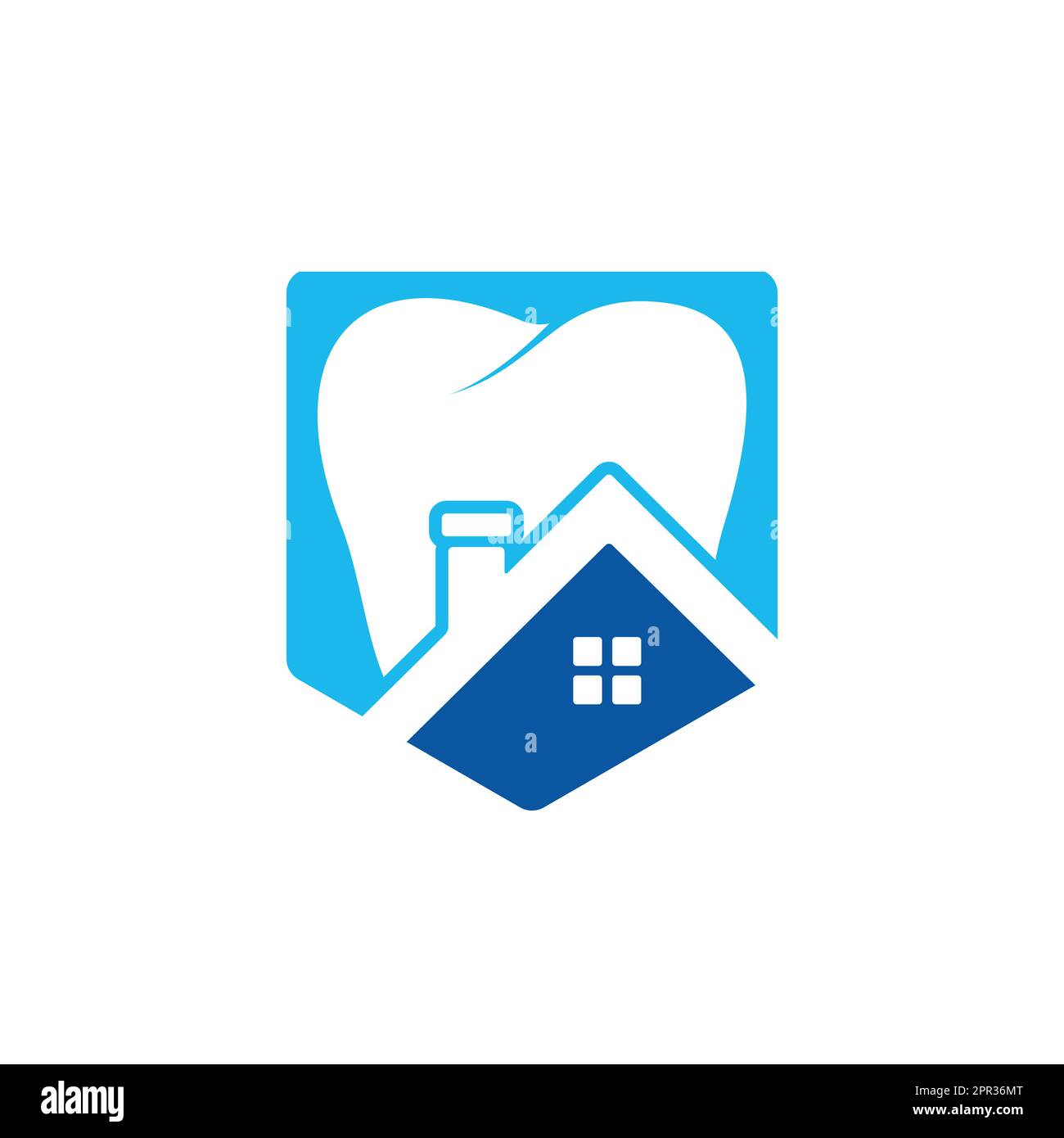 Tooth house vector logo design. Dental house icon logo design Stock ...