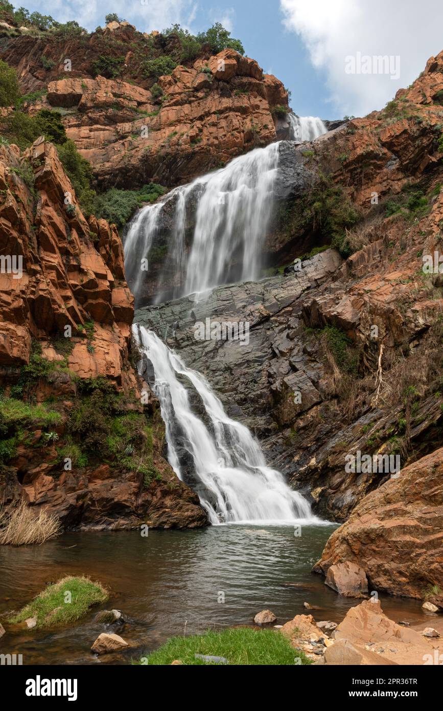 Waterfall at the Walter Sisulu National Botanical Garden, Roodepoort ...
