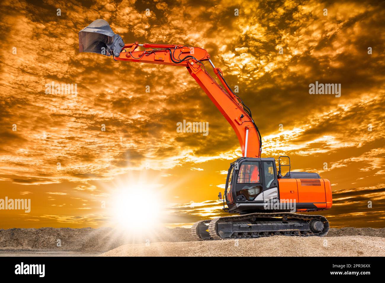 Backhoe working digging soil hi-res stock photography and images - Alamy