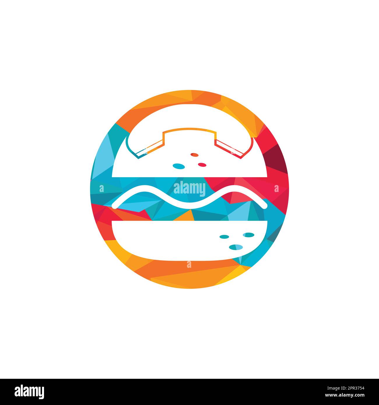 Food call logo design. Burger delivery logo concept. Hamburger and ...