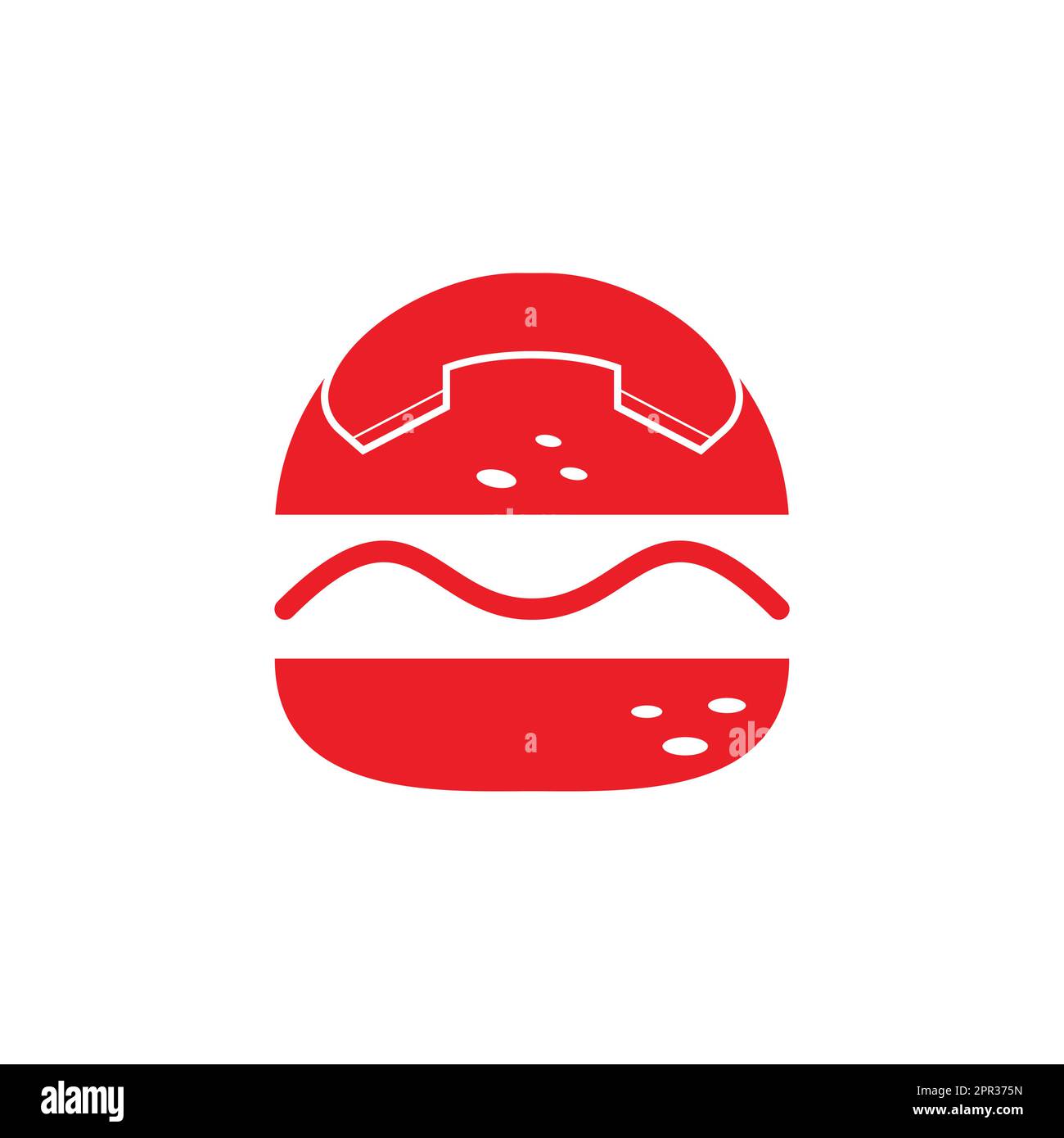 Food call logo design. Burger delivery logo concept. Hamburger and ...